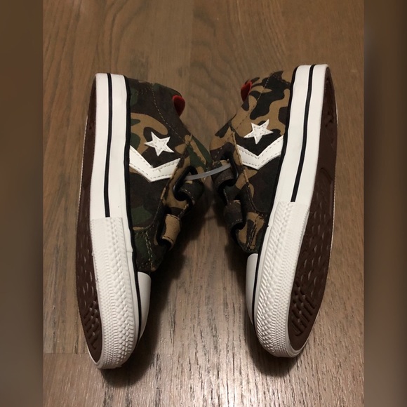 Converse | Shoes | Nwob Converse All Star Army Fatigue Velcro Shoes ...